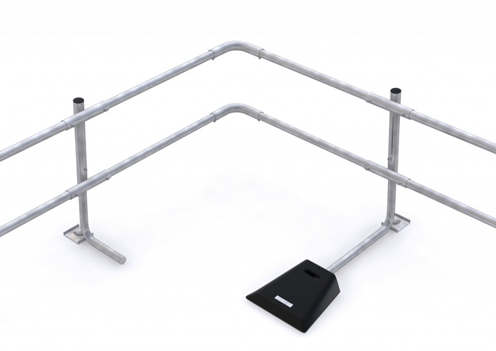 permanent solutions freestanding corner handrail snps - Safety Net ...