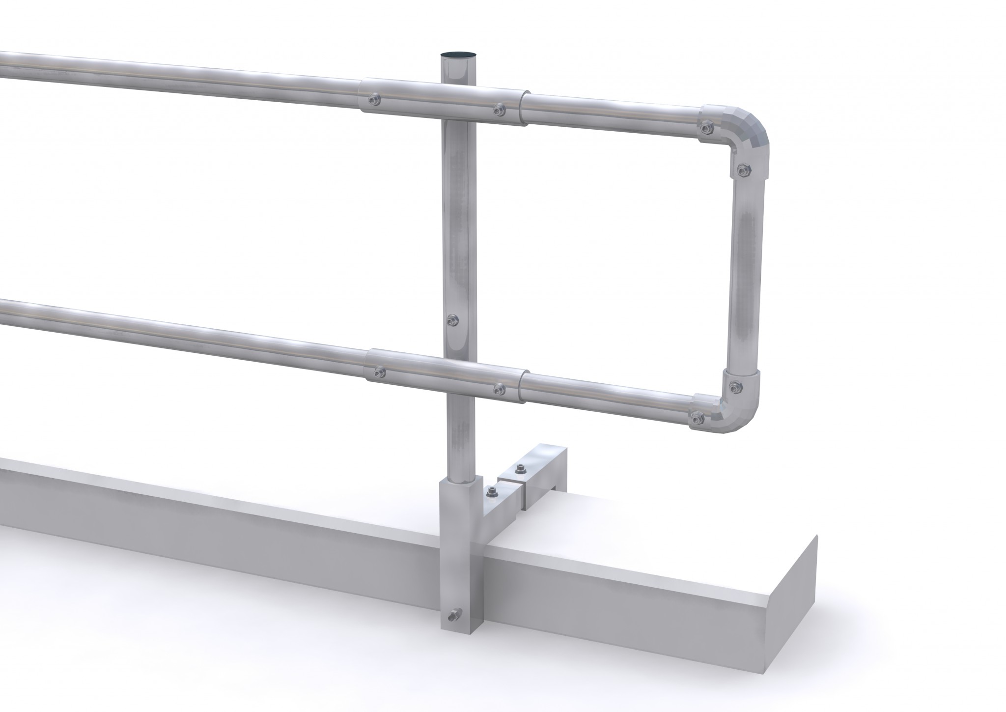 permanent solutions freestanding handrail end section snps - Safety Net ...